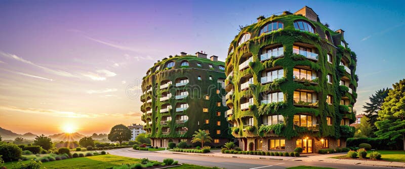 Futuristic Apartment Building with a Planted Facade To Regulate the ...