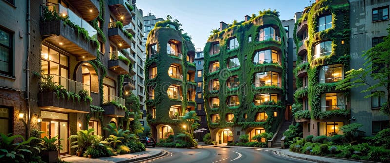 Futuristic Apartment Building with a Planted Facade To Regulate the ...