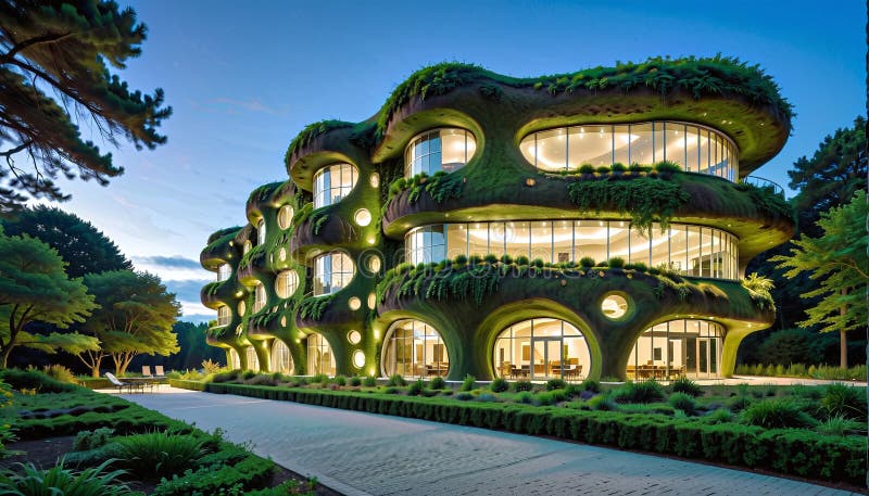 Futuristic Apartment Building with a Planted Facade To Regulate the ...