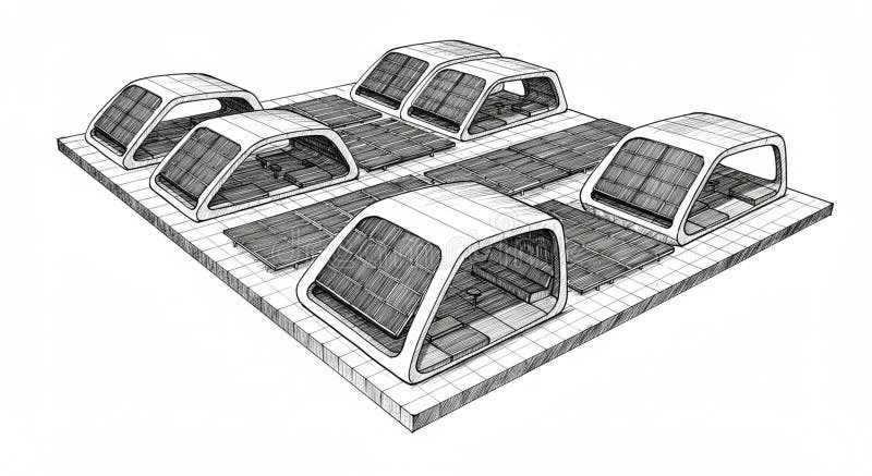 Multiple Identical Structures Stock Illustrations – 7 Multiple Identical Structures Stock ...