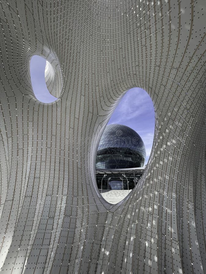 Futuristic Architectural Design Characterized by Organic Forms and Open ...