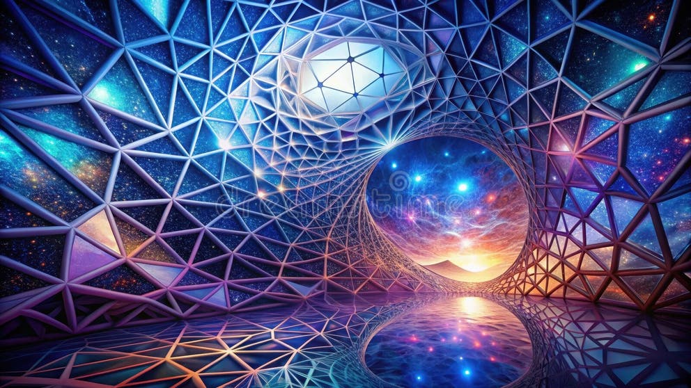 A Futuristic Architectural Design Featuring a Celestial Dome and ...