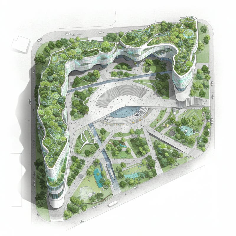 Rooftop Plaza Stock Illustrations – 878 Rooftop Plaza Stock ...