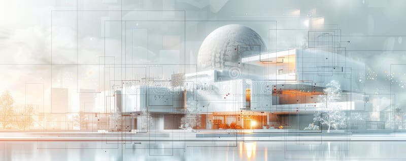 Futuristic Architectural Design with a Minimalist and High-tech Theme ...