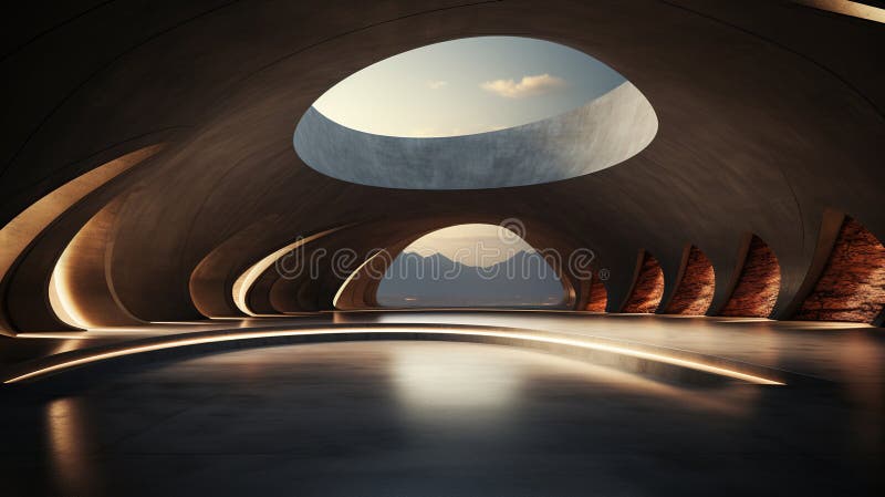 Futuristic Architecture with Fluid Design, Organic Shapes and Curved ...