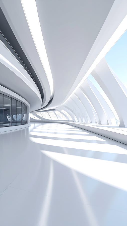 Futuristic Architecture: Minimalist Curves Dancing in Light, a Visual ...
