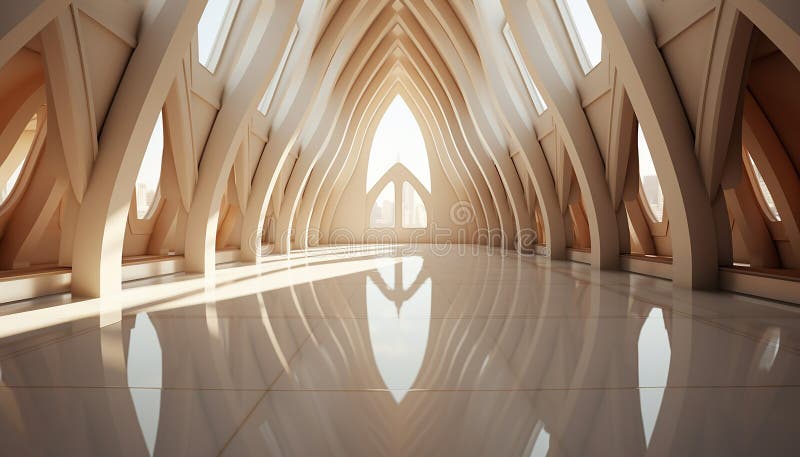 Futuristic Architecture Reflects Modern Design Inside a Famous Building ...