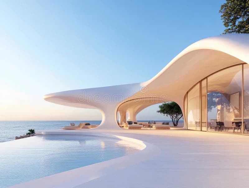 Futuristic Architecture with Sleek, Innovative Designs and Modern Building Concepts Stock ...