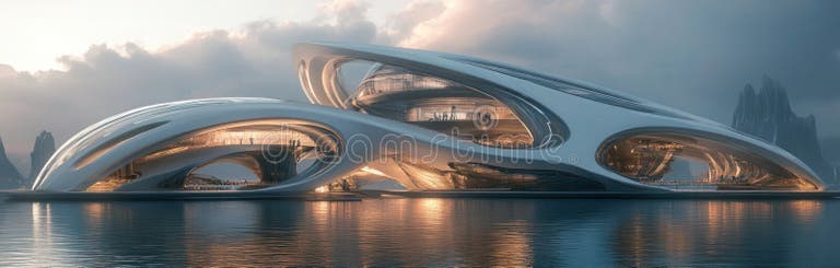 Futuristic Architecture with Unique Design Elements and Unconventional ...