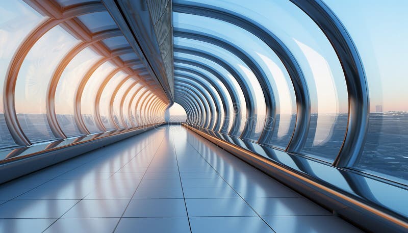 Futuristic Architecture, Vanishing Point, Modern Design, Glass ...