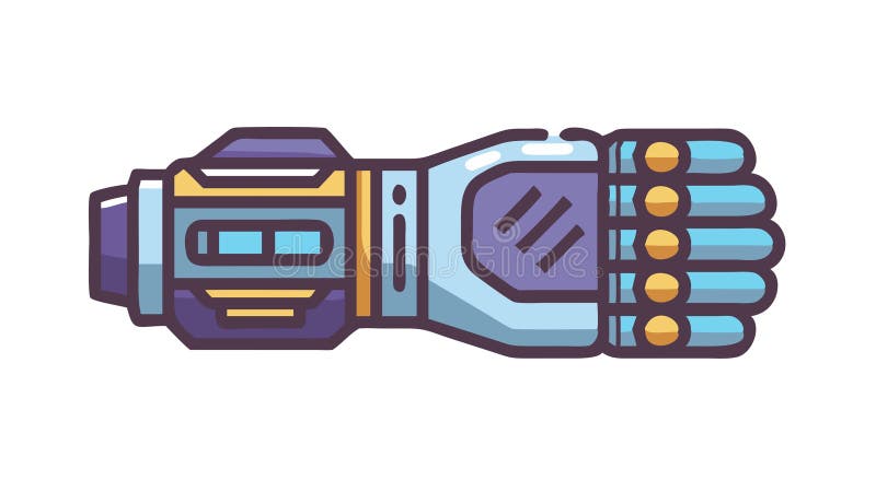 Futuristic Arm Gauntlet, Sci Fi Wearable Tech, Vector Design Generative ...