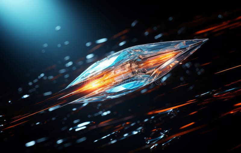 Futuristic Arrow with Dynamic Motion Effect, Perfect for Technology and ...