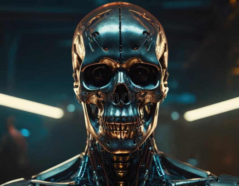 Futuristic Artificial Intelligence, Cyborg Bionic Human Robotic ...