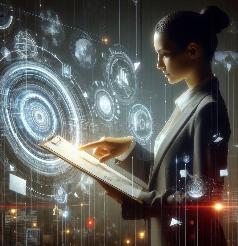 Futuristic Artificial Intelligence, Cyborg Bionic Human Robotic ...