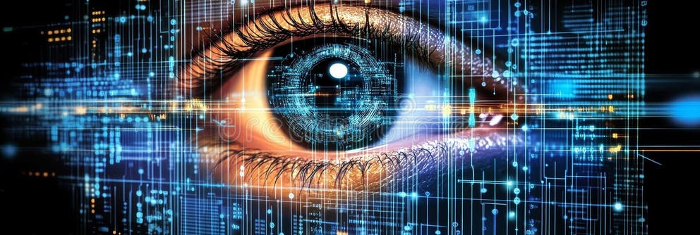 Futuristic Artificial Intelligence Eye Interface with Network ...