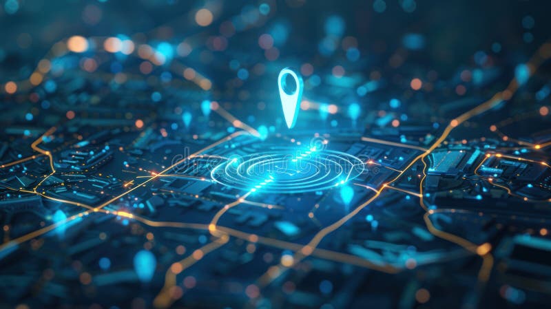 A Futuristic Atlas Navigation System Embedded in a Smart Device Stock ...