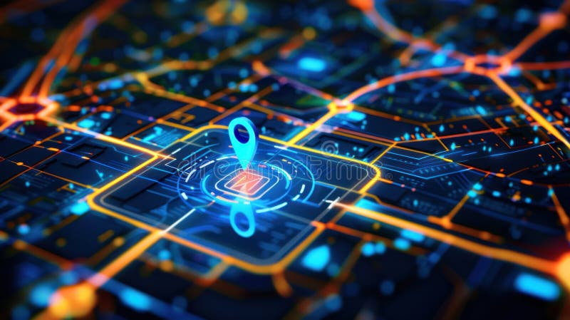 A Futuristic Atlas Navigation System Embedded in a Smart Device Stock ...