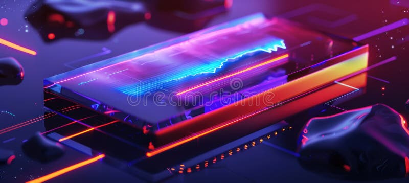 Futuristic Augmented Reality Interface with Dynamic 3D Progress Bar ...