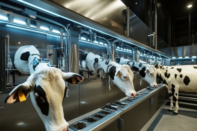 Futuristic Automated Milking Station Utilizing Robotic Arms for ...