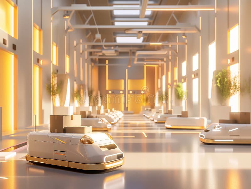 Futuristic Automated Warehouse Interior Stock Photo - Image of advanced ... Futuristic Automated Warehouse Interior Stock Photo - Image of advanced ...