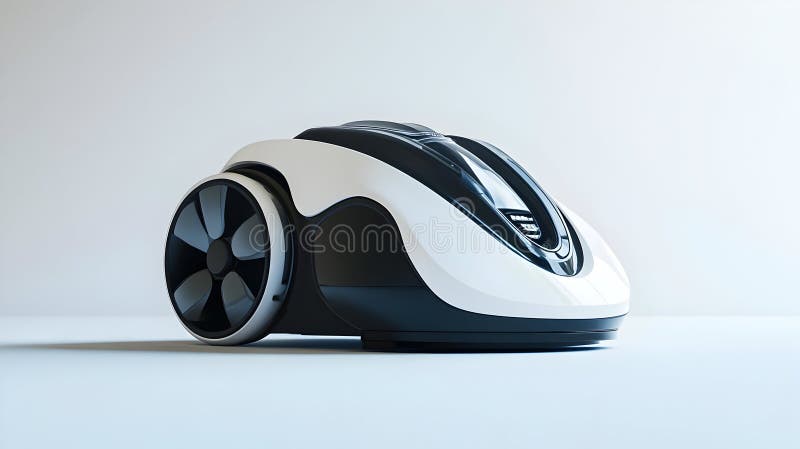Futuristic Autonomous Vehicle 3D Rendering Stock Illustration ...