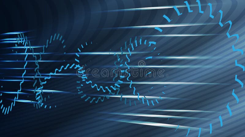 Abstract Concept Technology Background with Rotating Gears Stock Vector ...