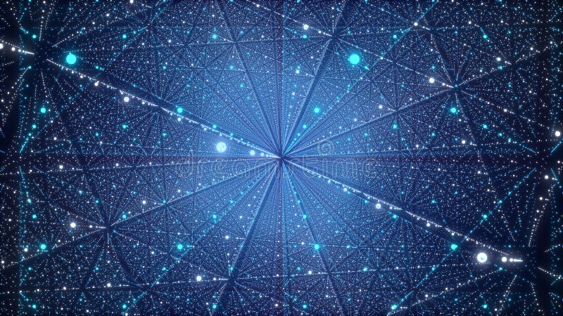 Futuristic Backdrop. Network Connection Structure Cyberspace with ...