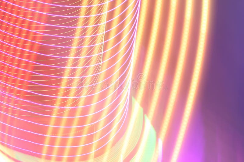 Futuristic Background with Abstract Rhythmic Light Trails Stock ...