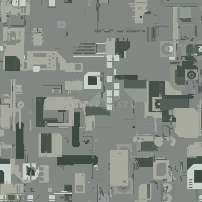 Futuristic Background in Cyberpunk Style. Stock Vector - Illustration ...