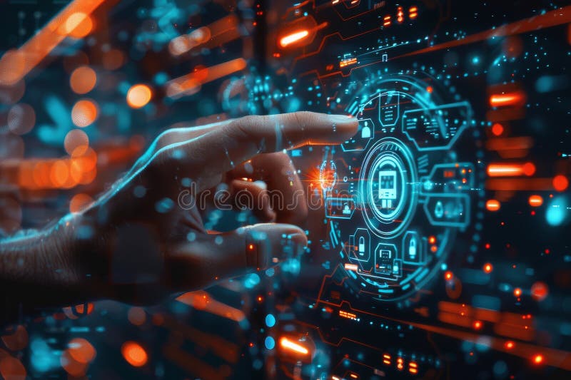 Futuristic Background Data Transfer. Technology Cyberspace Background ...