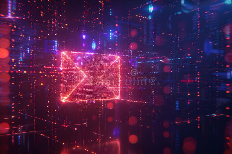 Futuristic Background Data Transfer. Technology Cyberspace Background ...