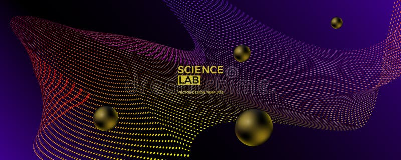 Futuristic Background with Dynamic Particles Stock Vector ...
