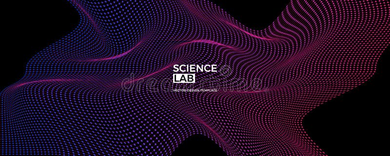 Futuristic Background with Dynamic Particles Stock Vector ...