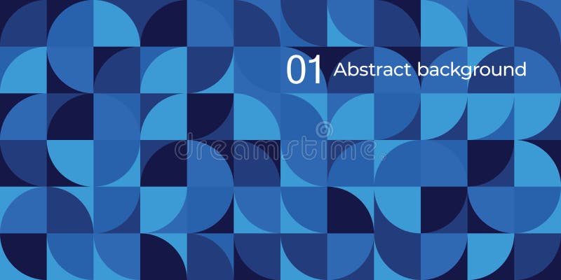 Abstract Vector Background of Geometric Round Shapes. Colorful Modern ...