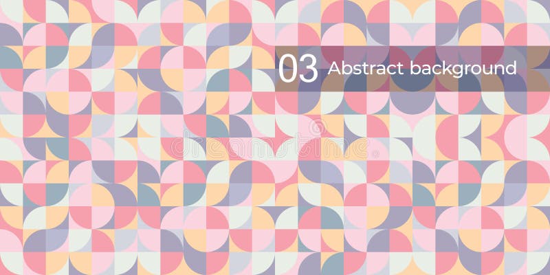 Abstract Vector Background of Geometric Round Shapes. Colorful Modern ...