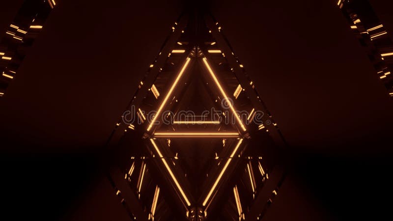 Futuristic Background of Neon Lights with Sparkles and Glowing Golden ...