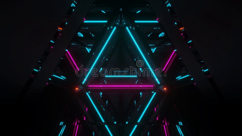 Futuristic Background of Neon Lights with Sparkles and Glowing Lines ...