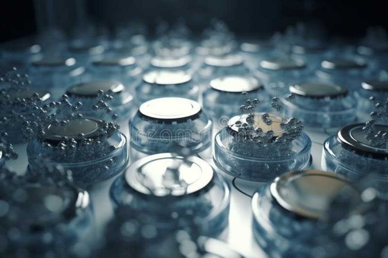 Nanotechnology Abstract Background. Generative AI Stock Illustration ...