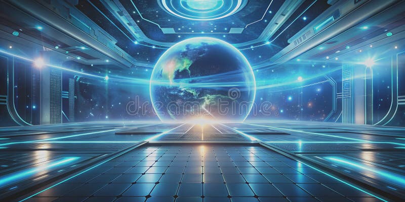 Futuristic Background Theme HD Continous AI-Created Content Stock ...