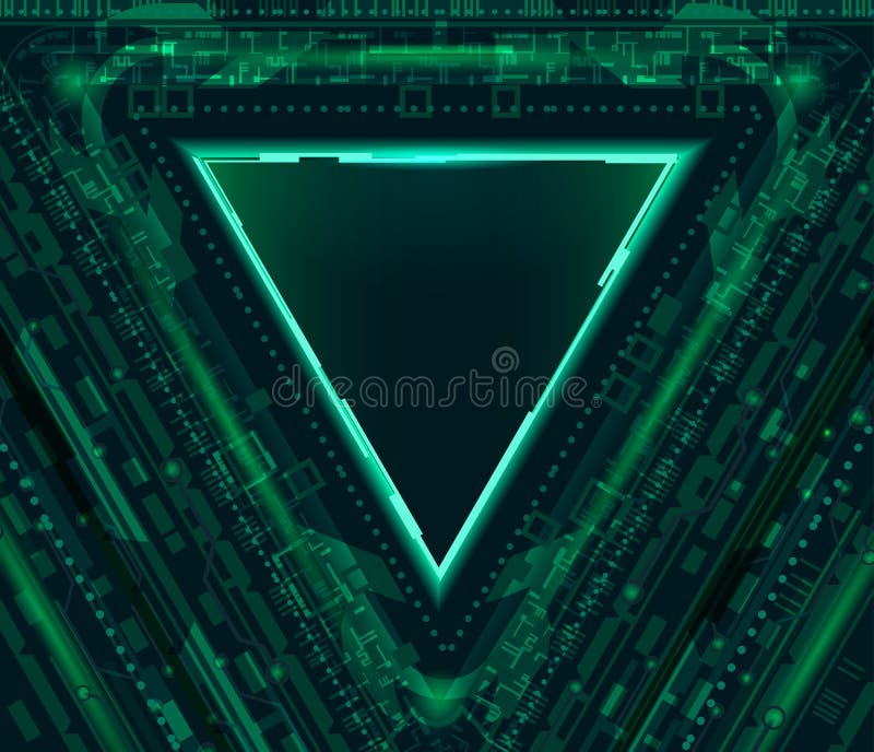 Futuristic Triangle for the Hud Interface Stock Vector - Illustration ...