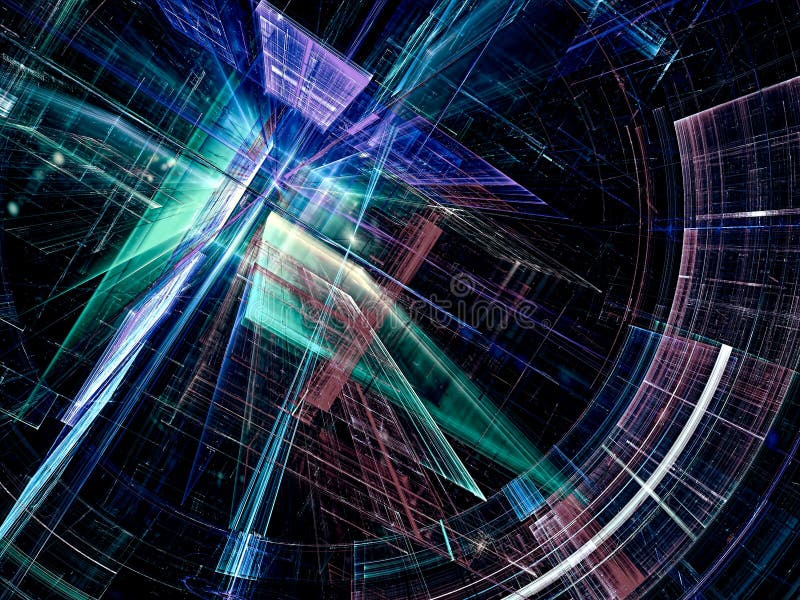 Futuristic Portal - Abstract Digitally Generated Image Stock ...