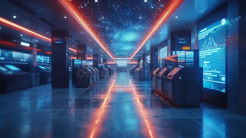 A Futuristic Bank Where Physical Branches Have Merged with Digital ...