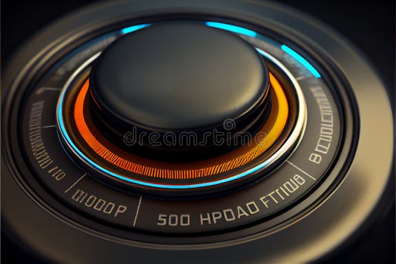 Futuristic Banner with HUD Button Template for Interface Stock ...