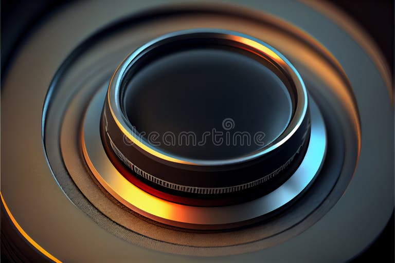 Futuristic Banner with HUD Button Template for Interface Stock ...