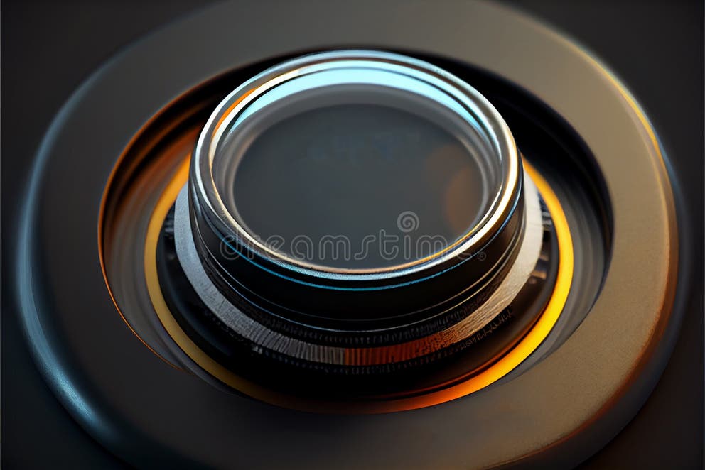 Futuristic Banner with HUD Button Template for Interface Stock ...