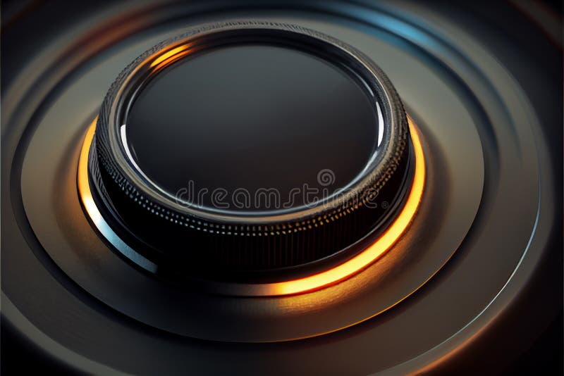 Futuristic Banner with HUD Button Template for Interface Stock ...