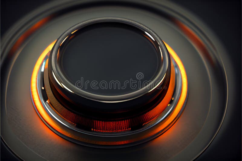 Futuristic Banner with HUD Button Template for Interface Stock ...