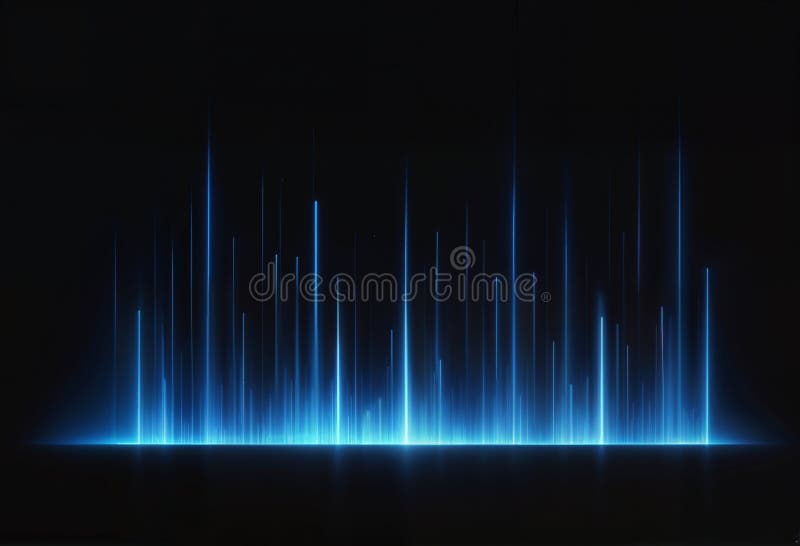 A Futuristic Bar Graph or Stock Chart Against a Dark Digital Backdrop ...