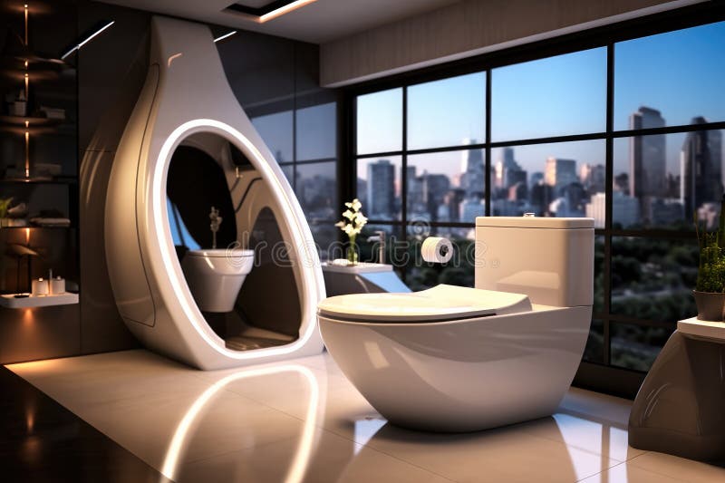 Futuristic Bathroom Concept Design, Bathroom of the Future, Modern ...