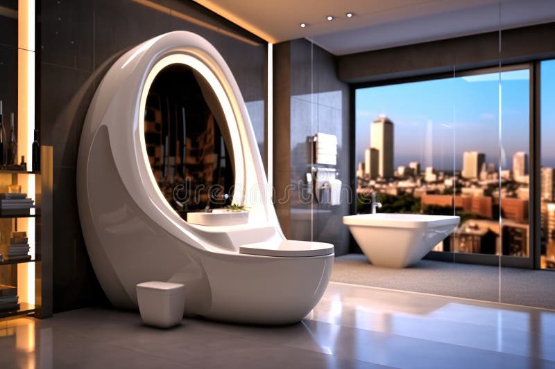 Futuristic Bathroom Concept Design, Bathroom of the Future, Modern ...